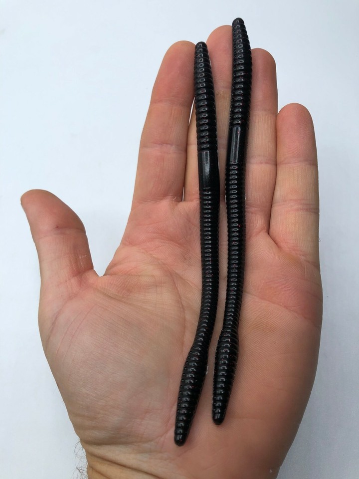 Zoom Trick Worm Style Straight Tail Floating Worm Bass Fishing Lure ...