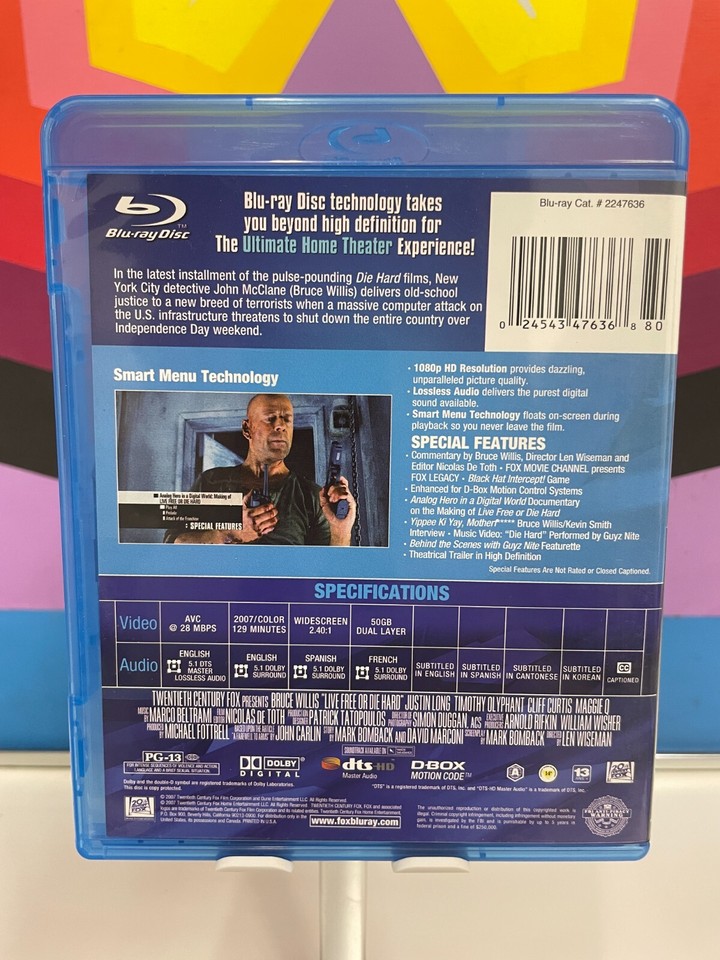 Live Free or Die Hard [Blu-ray] | eBay