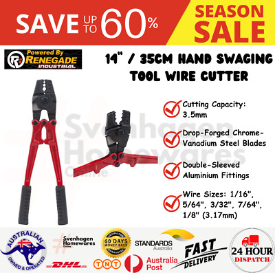 Renegade Industrial 14" / 35cm Hand Swaging Tool Wire Cutter | eBay ...
