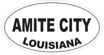 Amite City Louisiana Oval Bumper Sticker or Helmet Sticker D4035 | eBay