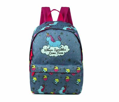 David And Goliath Where Sprinkles Come From Unicorn Large Backpack Bag ...