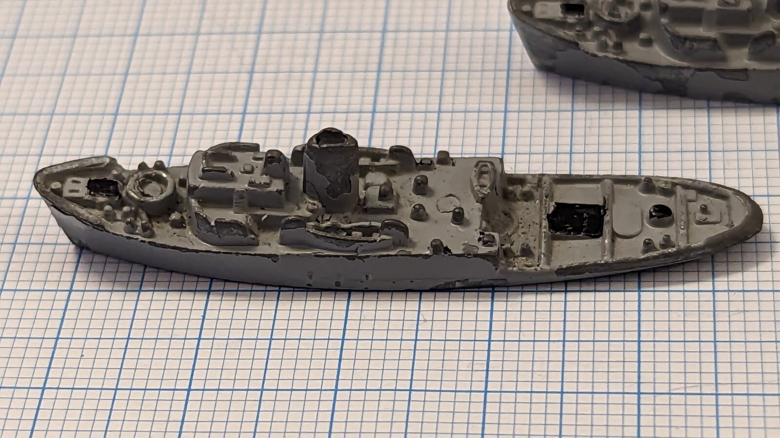 Tri-ang Minic Waterline Ships HMS Turmoil M810 1:1200 Lt.Grey Unboxed ...