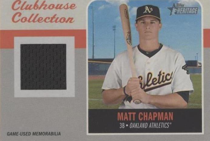 2019 Topps Heritage - Clubhouse Collection Relics Matt Chapman #CCR-MCH ...