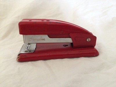 Swingline 99 Red Stapler Retro Desk Decor 4-3/4" Vtg MCM | eBay