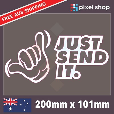JUST SEND IT Car 4x4 Vinyl Decal Sticker | Grelly UK