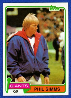 1981 Topps Football Set Break # 55 Phil Simms New York Giants NM | eBay