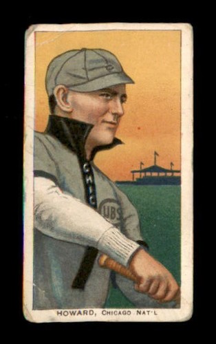 1909 T206 Del Howard CHICAGO NAT'L LOWER GRADE SWEET CAPORAL BACK ...