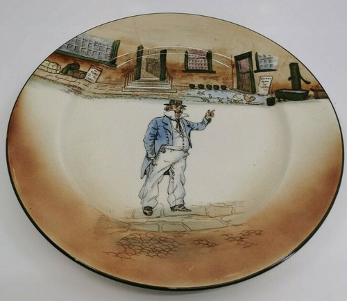 Royal Doulton Dickens Ware Series Dinner Plate Captain Cuttle 10.5 ...