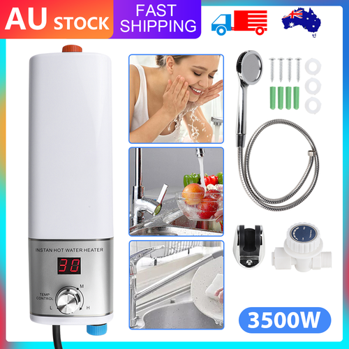 Tankless Electric Hot Water Heater Outdoor Camping Instant Heating ...
