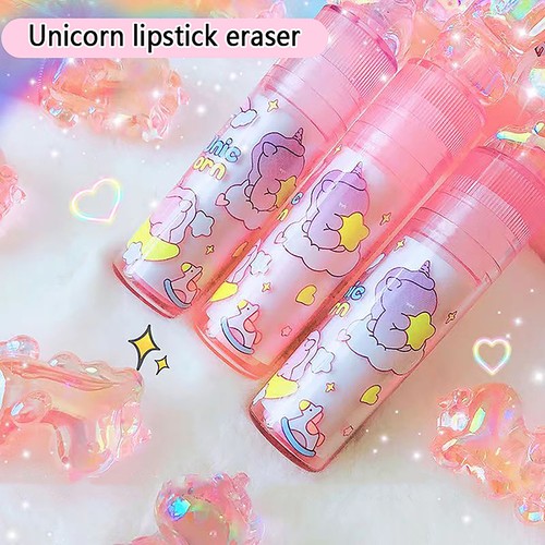 Creative Lipstick Design Unicorns Rubber Erasers Student Correction ...