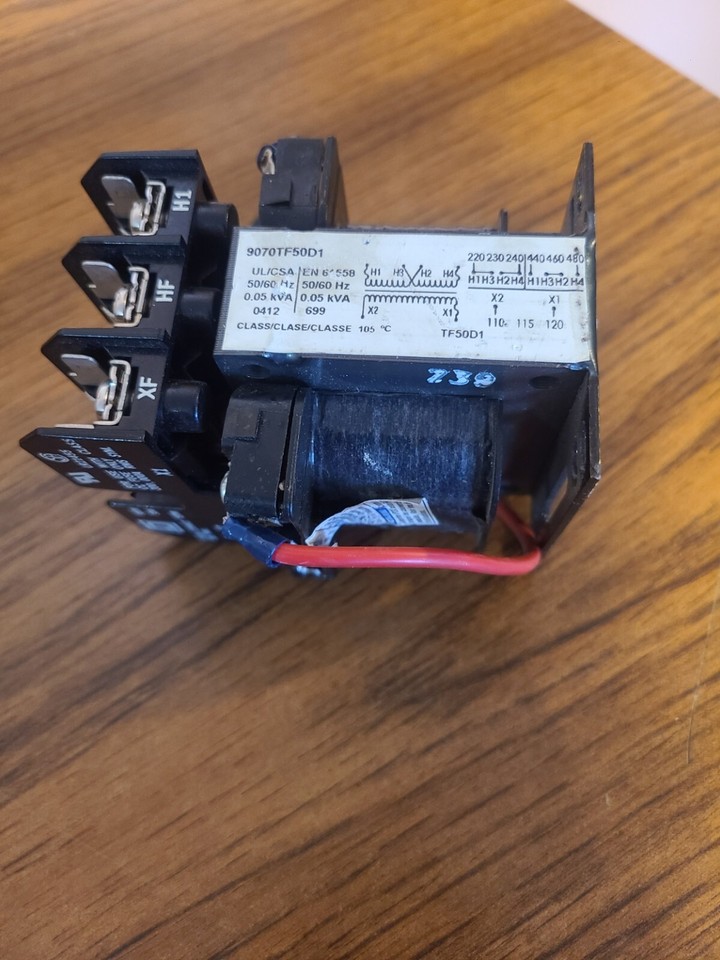 SQUARE D Control Transformer: 240V AC/480V AC, 120V AC, Foot, Top ...