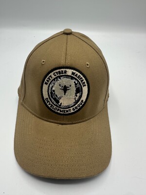 Navy Cyber Warfare NCWDG Logo The Corps Beige Fitted Baseball Cap Hat ...