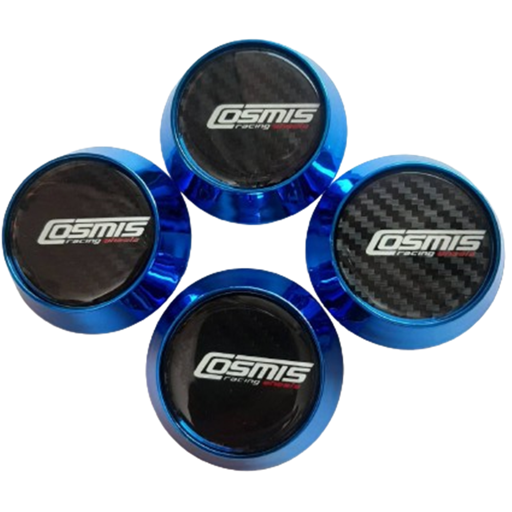 Racing Caps Center Cover For Cosmis Wheels Hub Car Rim Blue Emblem 62 ...