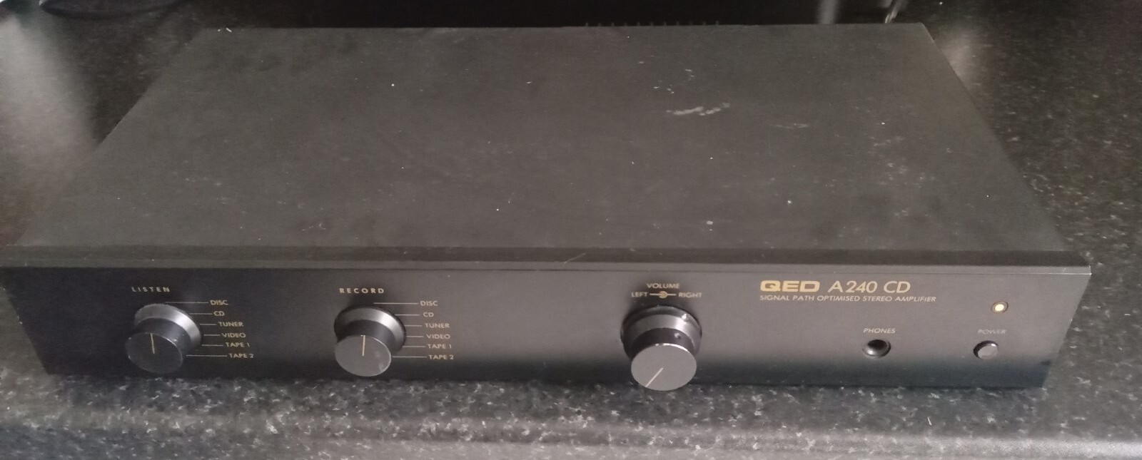 QED A240 CD Stereo Amplifier with MM phono pre-amp | eBay UK