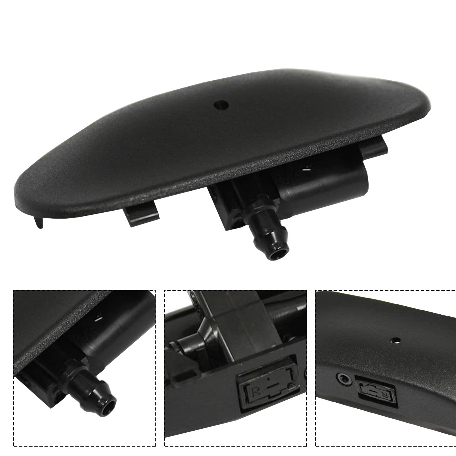 Pair Windshield Washer Nozzles Spray Jet 4G0955987A 4G0955988A for Audi ...