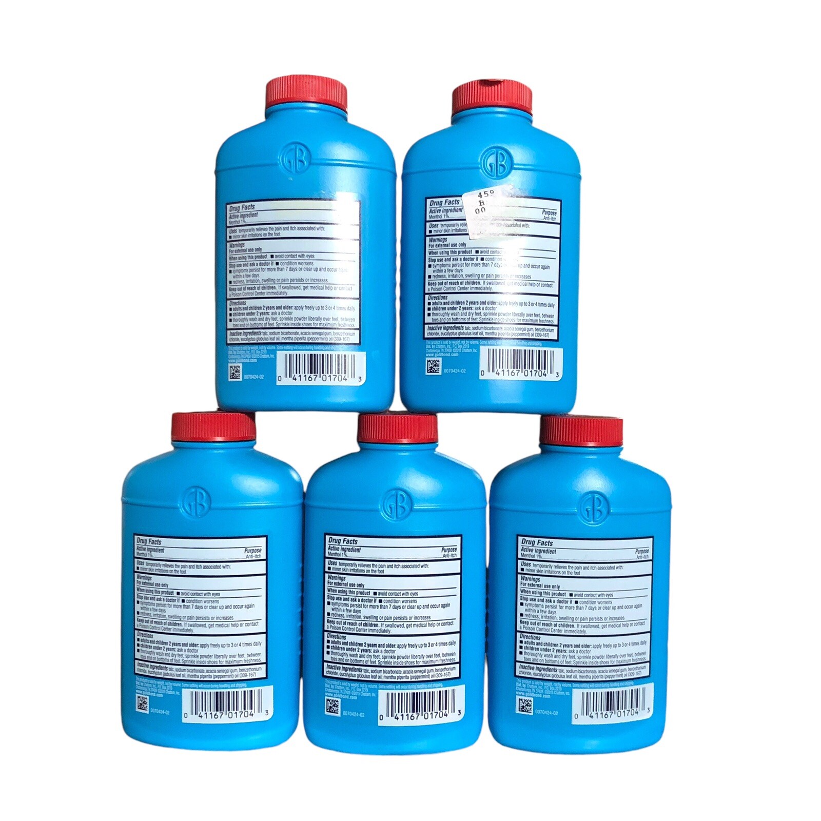 (5) Gold Bond Maximum Strength WITH TALC Foot Powder Medicated 4 oz ...