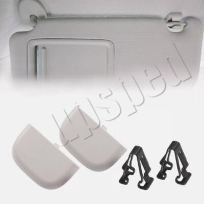 4PCS Gray Iron Sun Visor Cap Clip Retainer For Ford Fusion Lincoln MKZ ...
