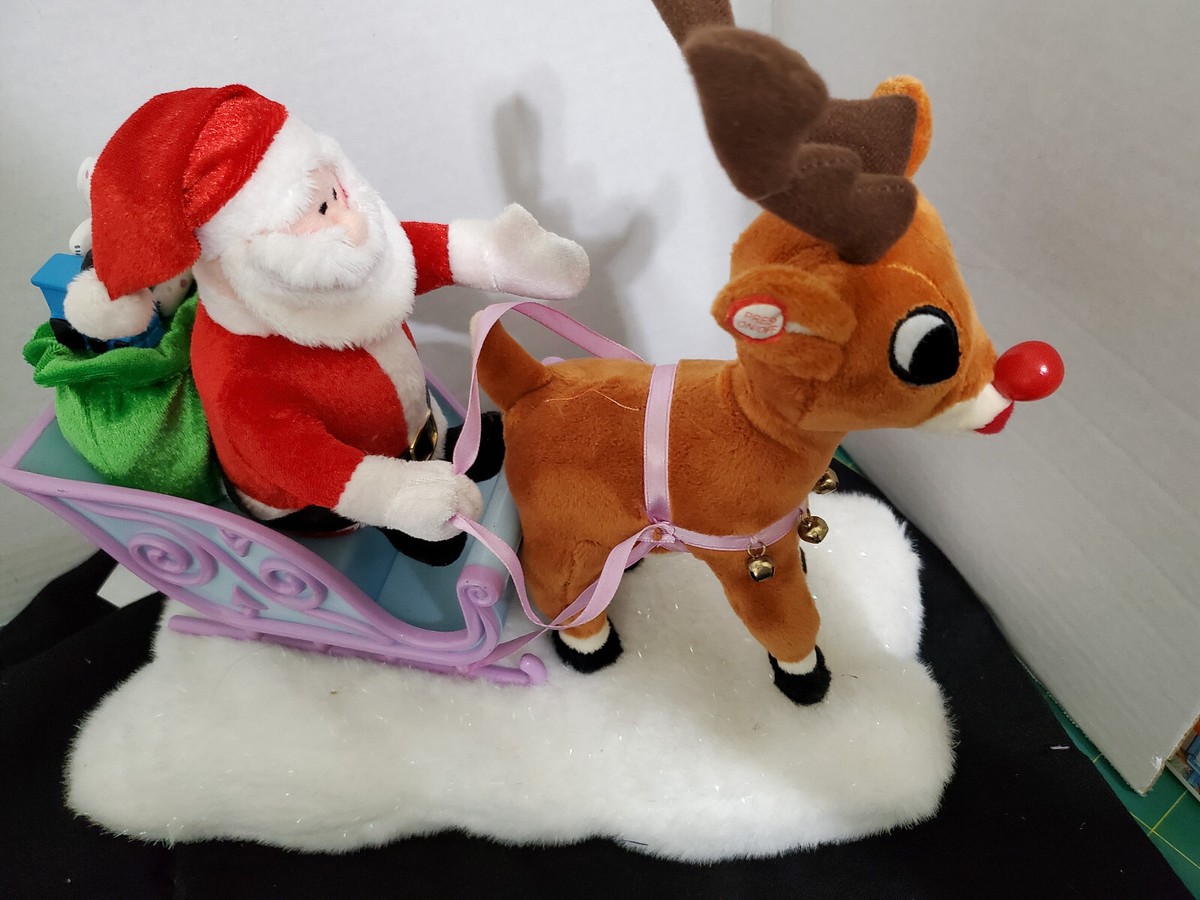 Rudolph The Red Nosed Reindeer And Santa Reindeer, Santa Claus Figures
