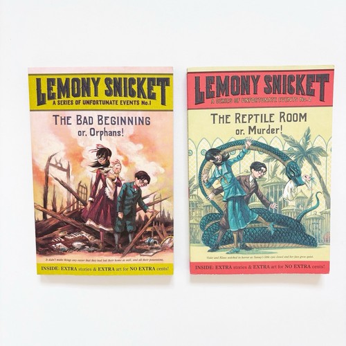 Lot of 2 Lemony Snicket Trade Paperbacks (Books 1 & 2) The Bad ...