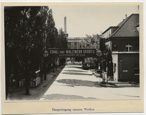 Ü1190 FOTO GROßFORMAT - STAHLWERK GRÖDITZ VEB KONSUM LKW GROßENHAIN ...