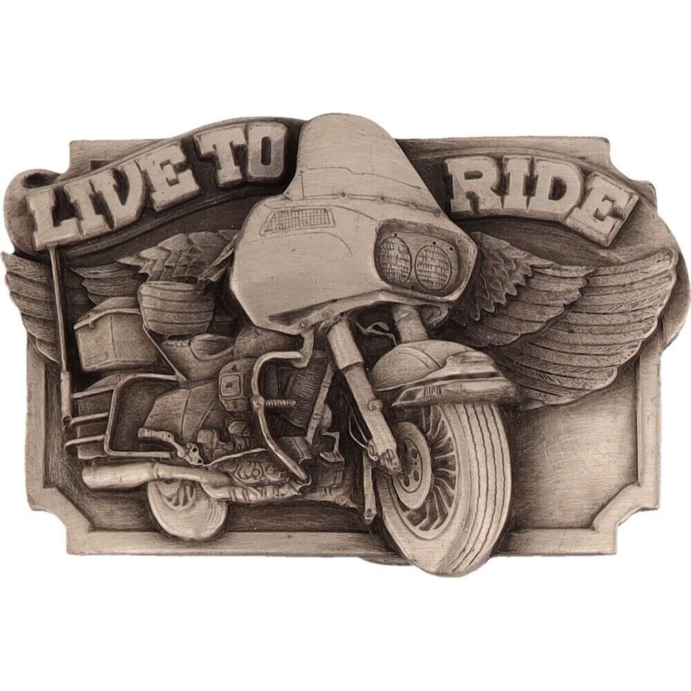 Live To Ride Mc Cruiser Touring Biker Motorcycle 1980… - Gem