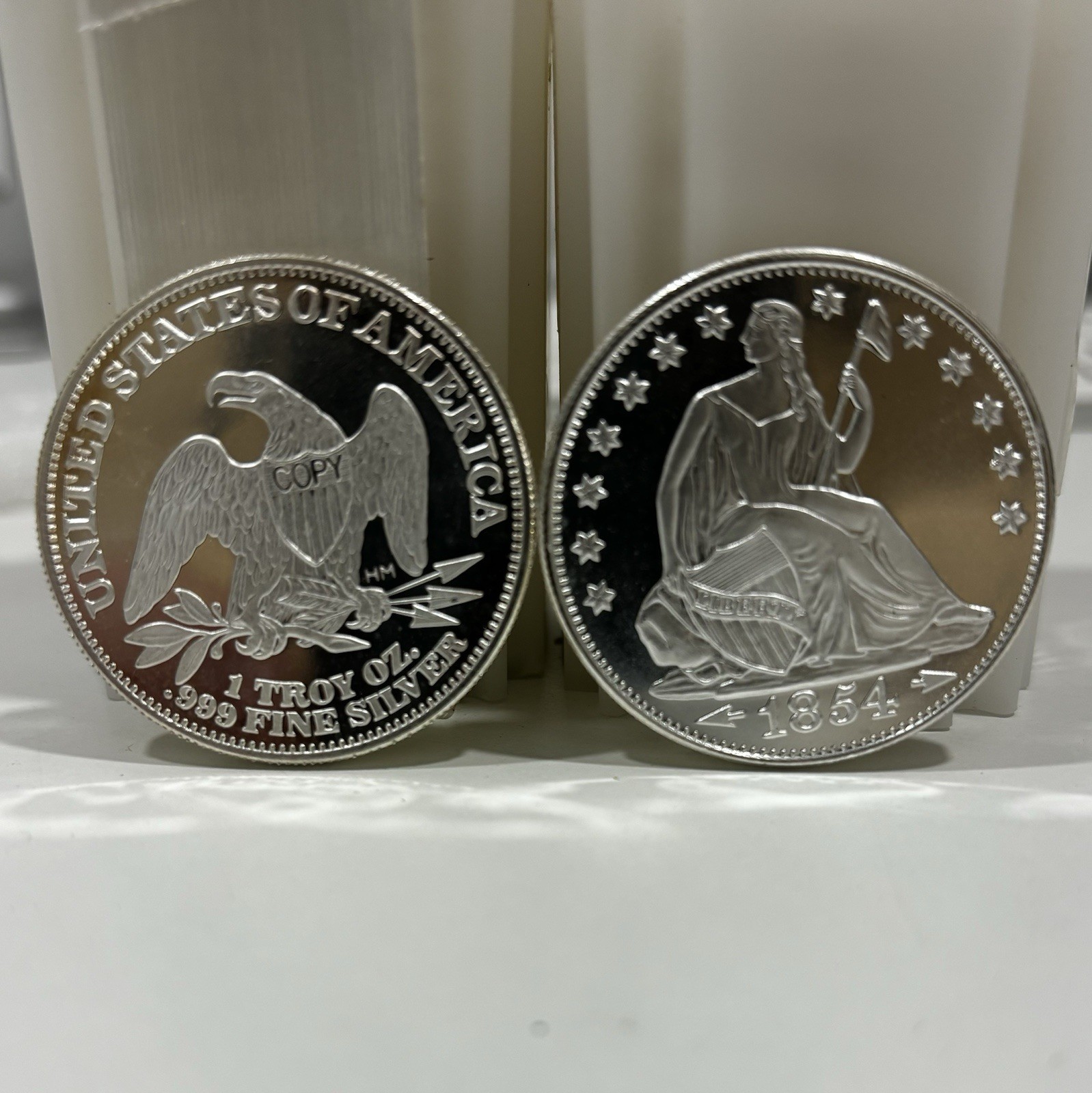 Lot of 100 - 1 oz Silver Round .999 Fine (5 Tubes of 20) | eBay