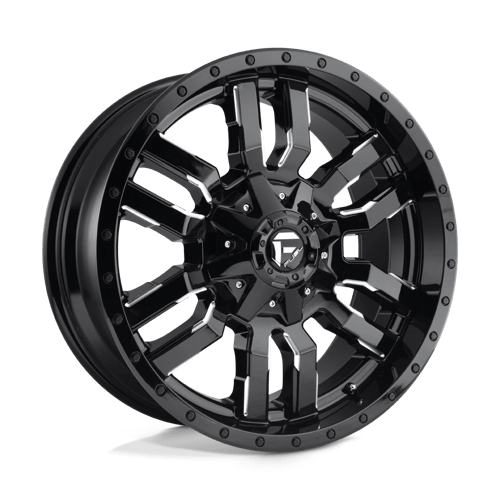 Fuel D595 Sledge Gloss Black Milled 1-Piece Wheels: 20x10, 8x170, -18mm ...