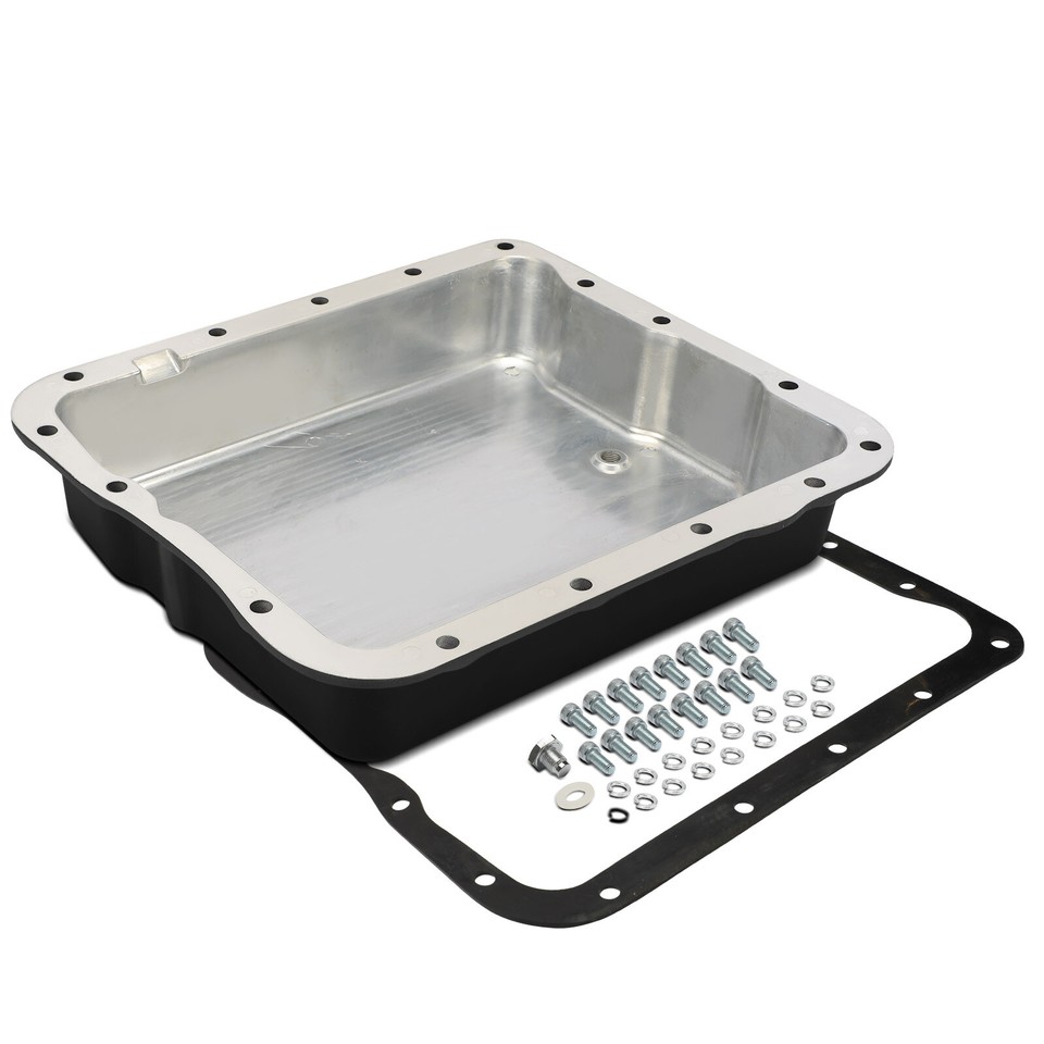 Finned Aluminum Transmission Oil Pan for GM 700R4 4L60 4L60E 2-5/8" Pan ...
