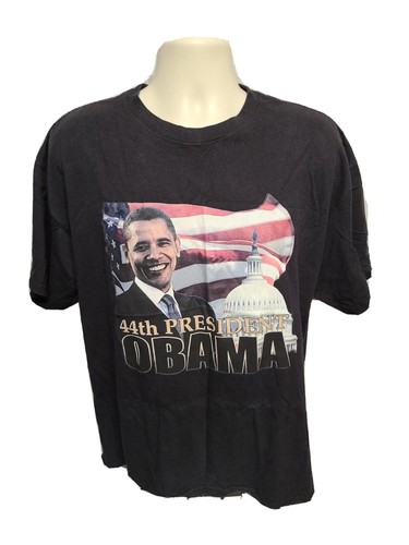 Barack Obama 44th President of the United States Adult Black XL TShirt ...