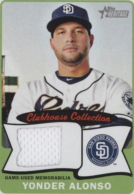 2014 Topps Heritage - Clubhouse Collection Relics Yonder Alonso #CCR-YO ...