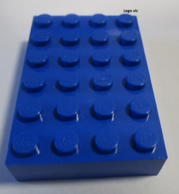 Lego 2356 Brick 4x6 Blue Brique Bleu Mickey 4167 City 6330 6455 MOC B5 ...