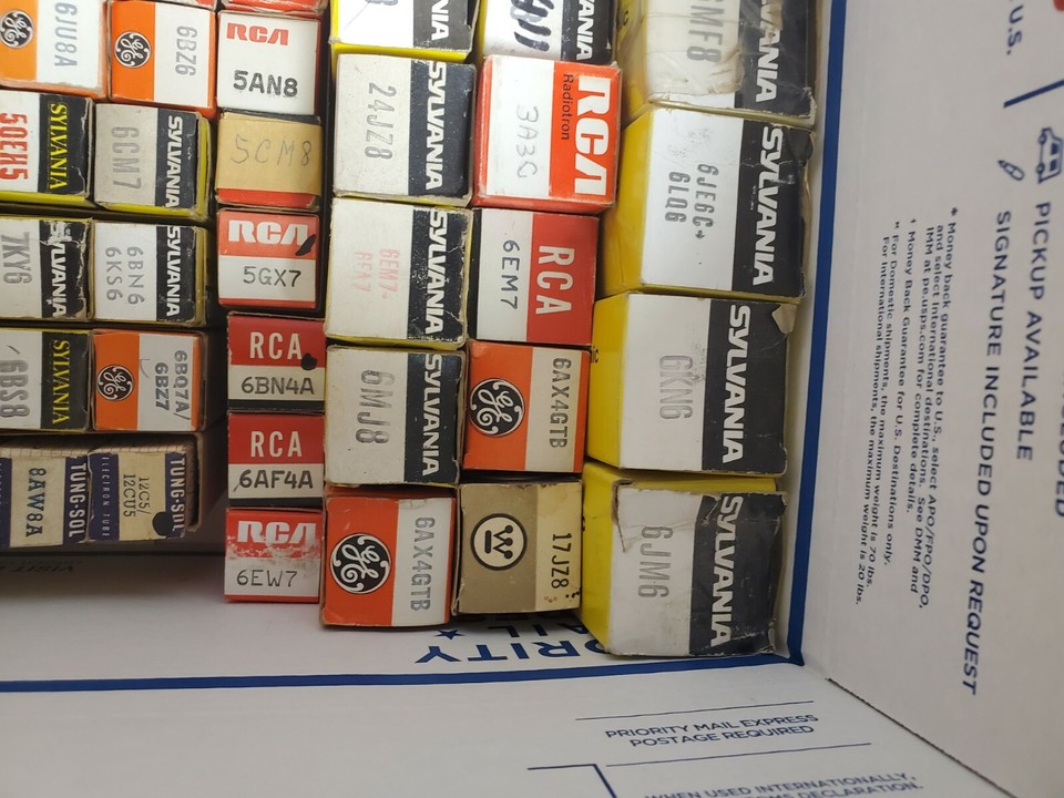 Assorted/Mixed Vacuum Tubes - Radio/Ham/TV-Free Shipping in the US lot ...