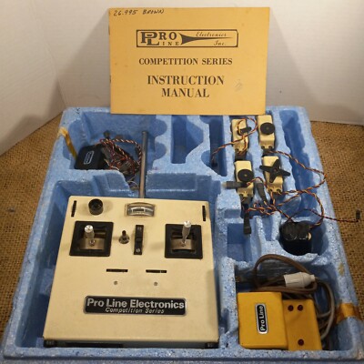 VINTAGE PRO-LINE COMPETITION SERIES TRANSMITTER RECEIVER R/C MODEL ...