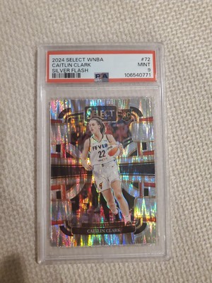 2024 Panini Select WNBA #72 Caitlin Clark Silver Flash PSA 9 | eBay