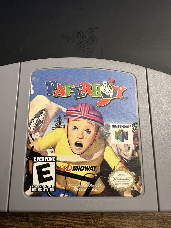 Paperboy Nintendo 64 N64 Game Cartridge Authentic | eBay