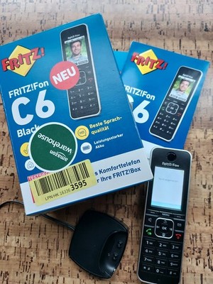Fritz Fon C6 DECT-Telefon schwarz - Komforttelefon mit Farbdisplay ...