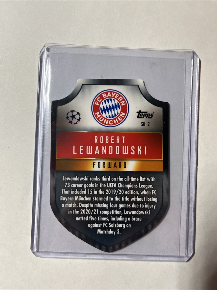 2021-22 Topps Match Attax PRO ELITE SHIELD ROBERT LEWANDOWSKI #SH12 FC ...