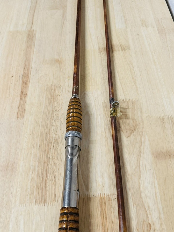 Vintage Montague Bamboo Fly Rod Salt Water/ Sea 7’8” Good Condition | eBay