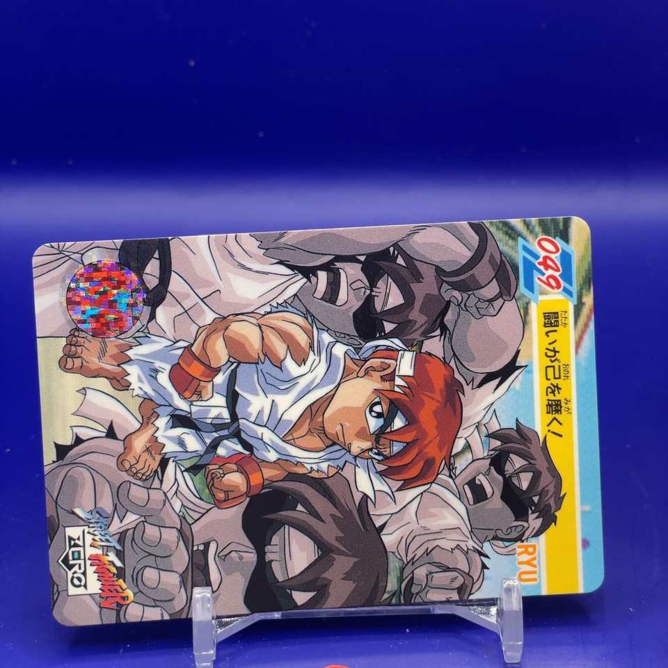 RYU Street Fighter ZERO Card Bandai Capcom MADE IN JAPAN Japanese 049 ...