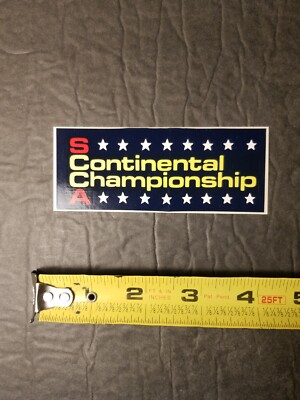 RARE SCCA CONTINENTAL CHAMPIONSHIP VINTAGE AUTOMOTIVE DRAG RACING DECAL ...
