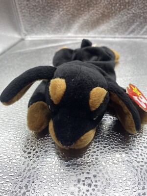 TY Beanie Baby Doby the Doberman Pinscher 1996 ERRORS RARE NWT ORIGINAL ...