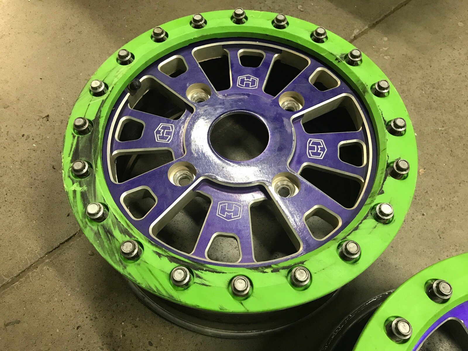 HESS 4-156 Bolt BEADLOCK WHEELS 14X5.5 ZERO OFFSET POLARIS RZR 1000 ...