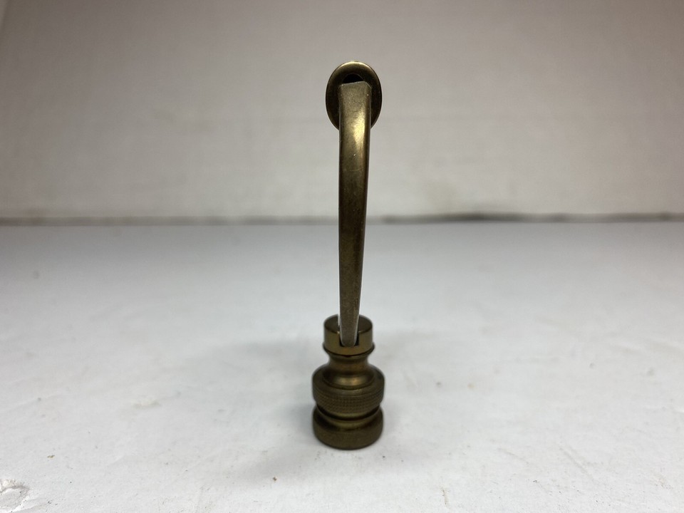 Vintage Brass Tone Fancy Loop Chain Hook Fixture Finial | eBay