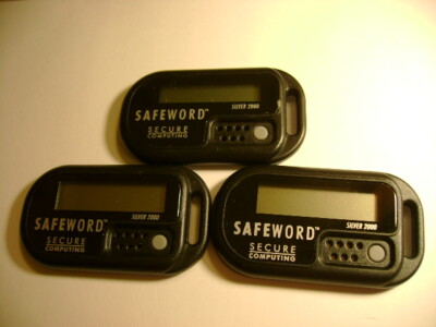 Secure Computing Safeword Security Token Silver 2000 Series (3 Pcs Lot ...