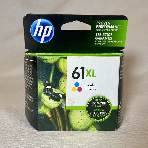 HP 61XL Tri-Color Ink Cartridge OEM Genuine High Capacity Expired 2018 ...