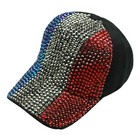 Bling Hat Studded Cap Rhinestones Full Front Party Ballcap Unisex Hat ...