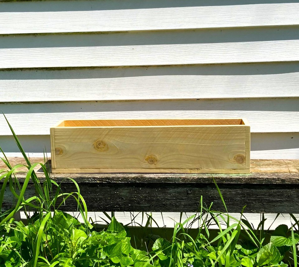 Custom Eastern Red Cedar Window Planter Box – Organic, Handmade, Any ...
