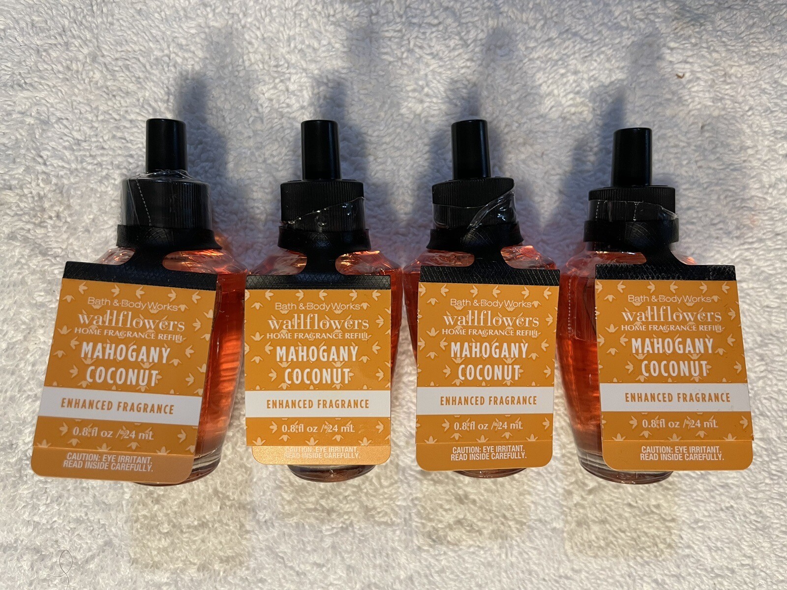Bath & Body Works Wallflowers NEW Refill Plug-Ins Lot of 4 MAHOGANY ...