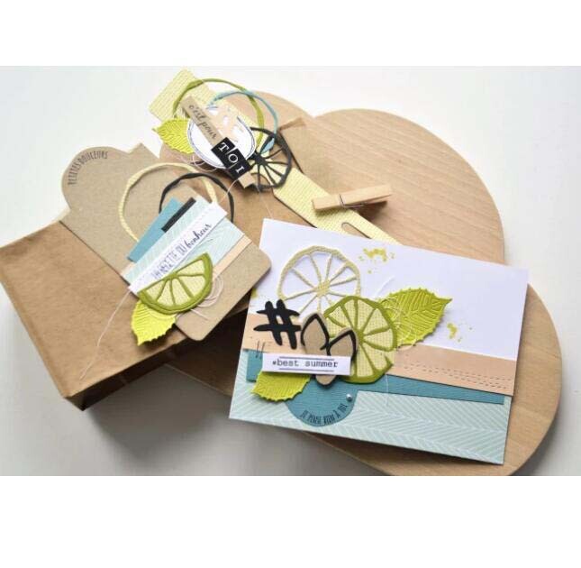 2Pcs Lemon Metal Die Cuts DIY Scrapbooking Album Paper Cards Decorative ...