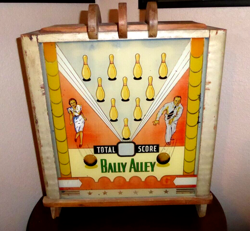 1939 Bally Alley Bowling Machine Head & Glass Pick Up Only | eBay
